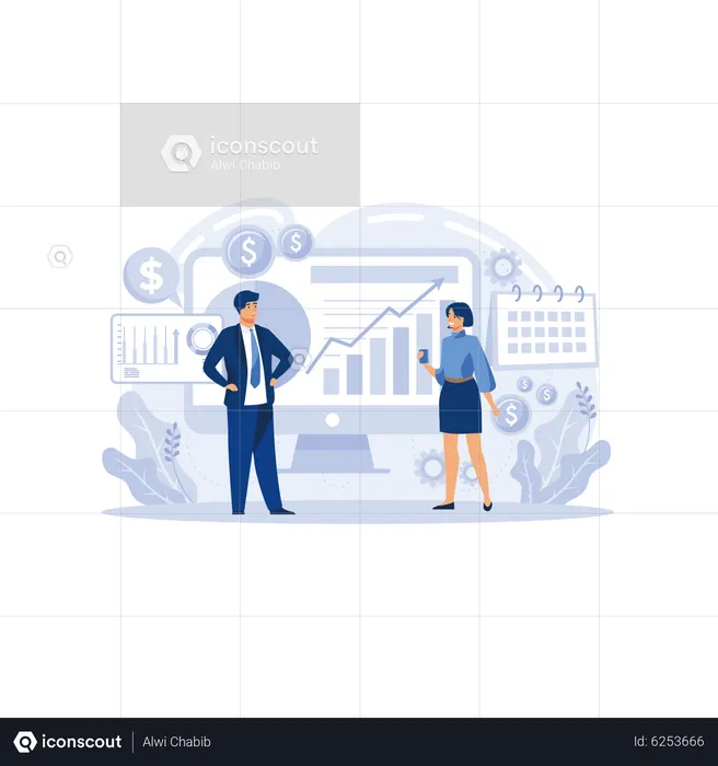 Best Demand planning Illustration download in PNG & Vector format