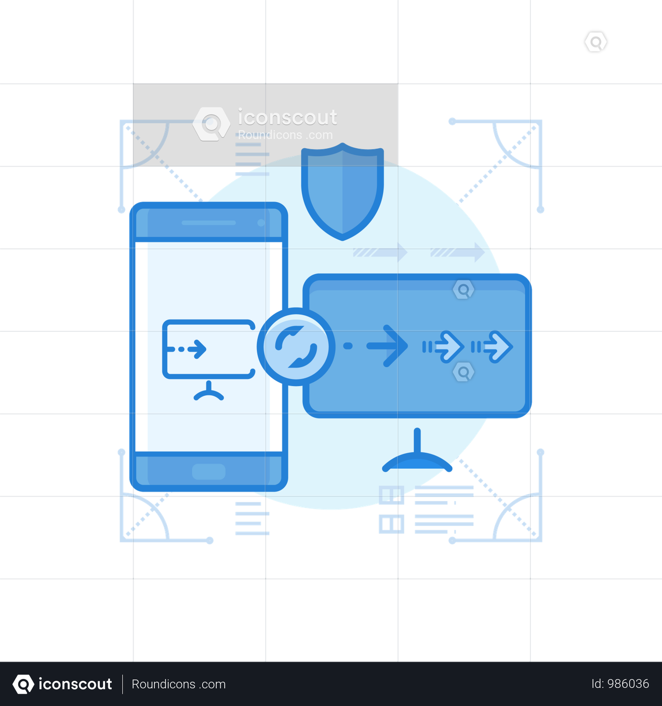 Premium Device Synchronization Illustration Download In Png And Vector Format