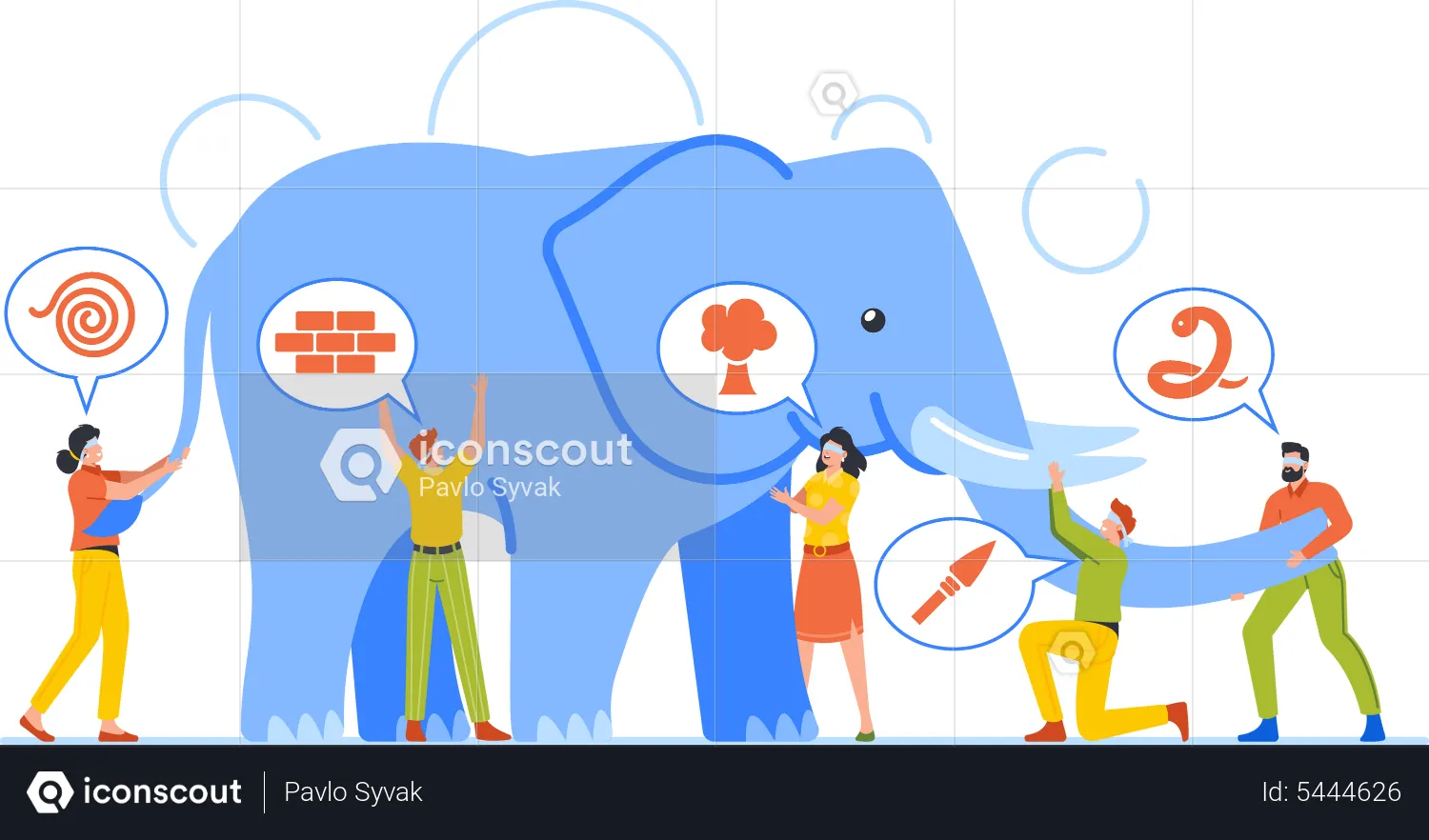 Different Perceptions Illustration - Free Download People Illustrations ...