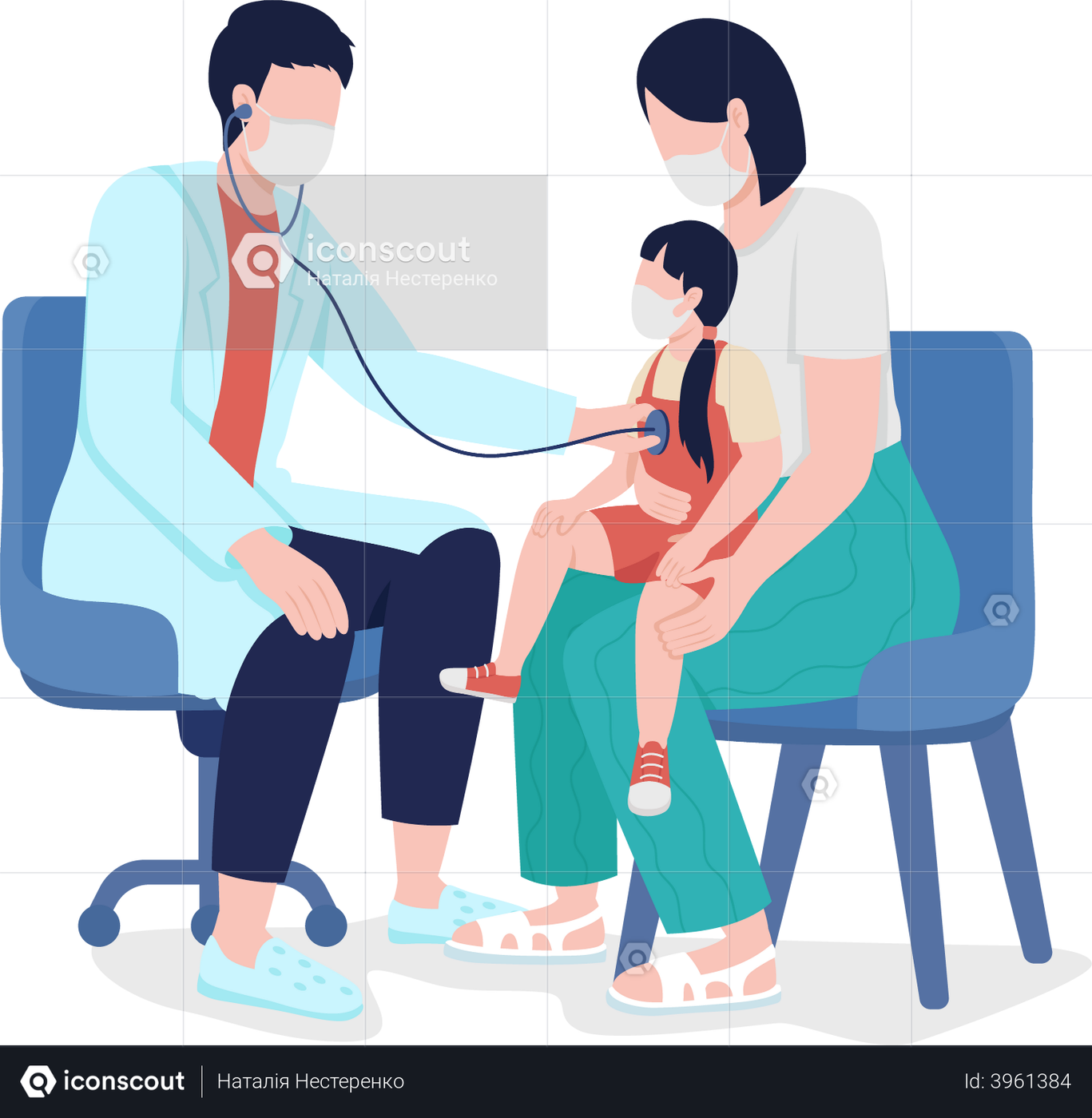 Best Premium Doctor Listen To Child Lungs Illustration Download In PNG best-premium-doctor-listen-to-child-lungs-illustration-download-in-png