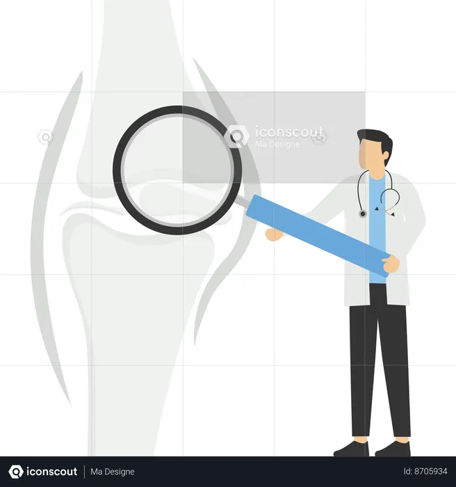 Doctor Searching Issue With The Joints Illustration - Free Download ... Doctor Searching Issue With The Joints Illustration - Free Download ...