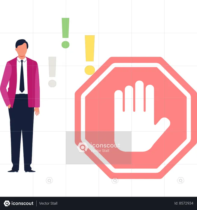 Employee Is Blocking Access Illustration Free Download Network