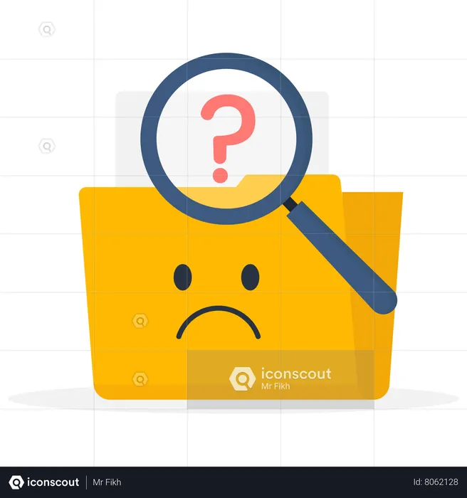 Employee Is Unable To Find Sensitive Data Illustration - Free Download ... Employee Is Unable To Find Sensitive Data Illustration - Free Download ...