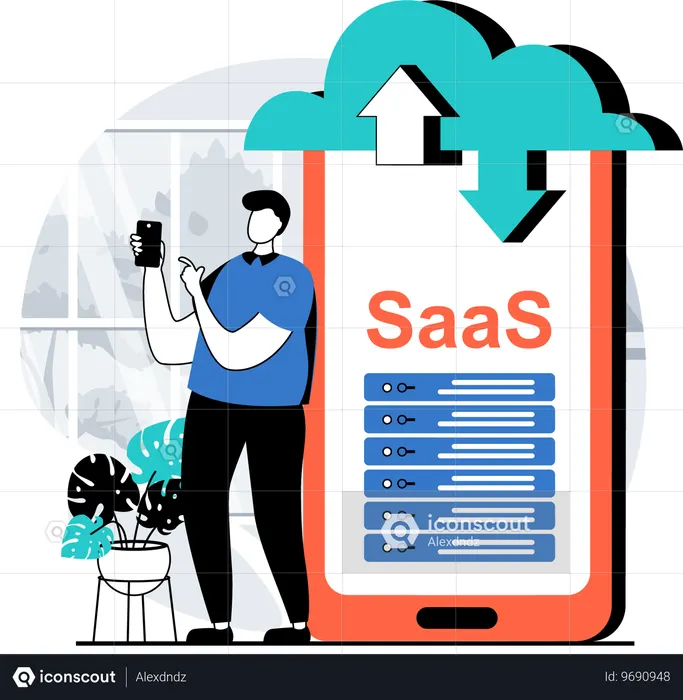 Employee Manages SaaS Illustration - Free Download Miscellaneous ... Employee Manages SaaS Illustration - Free Download Miscellaneous ...