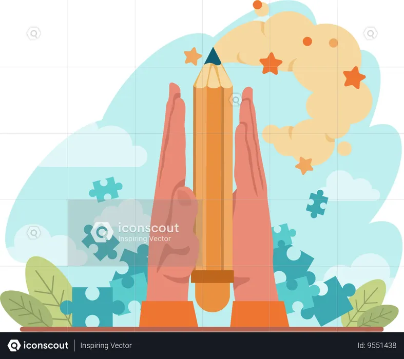Employee Works Towards Implementing Ideas Illustration - Free Download ... Employee Works Towards Implementing Ideas Illustration - Free Download ...
