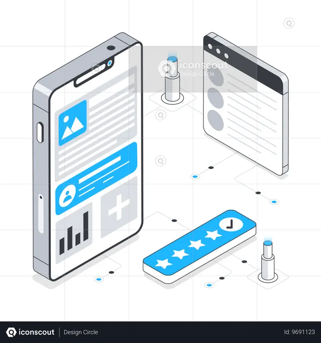 Esperienza Utente E Progettazione Dell'interfaccia Utente Illustration ...