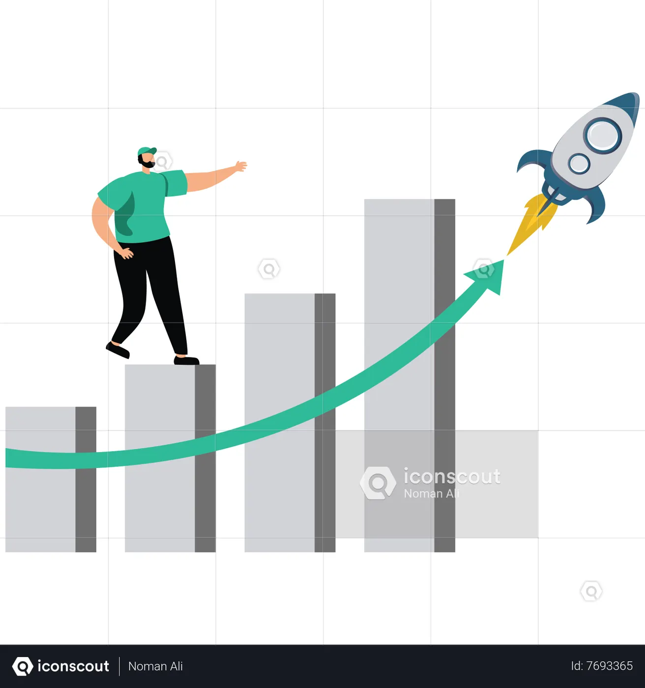Best Exponential Growth Compound Interest Illustration Download In Png