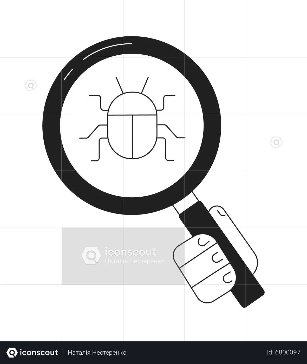 Best Finding bugs in code Illustration download in PNG & Vector format
