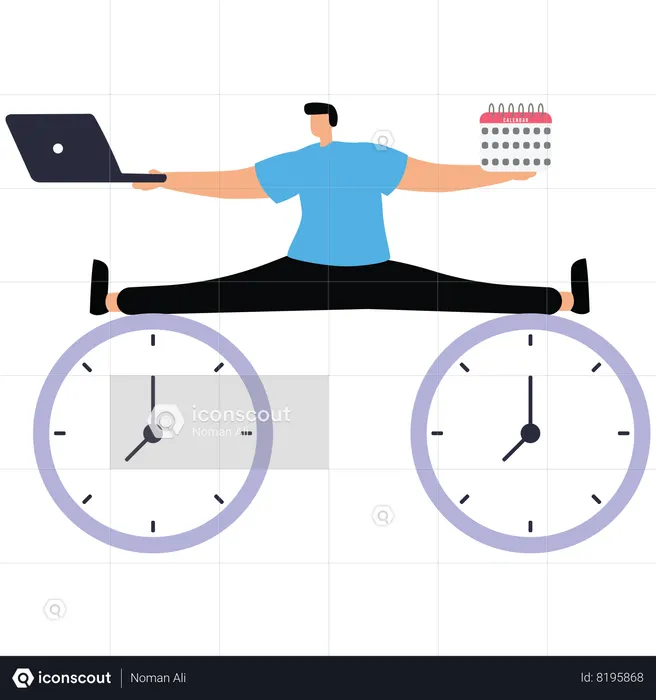 Best Flexible work schedule Illustration download in PNG & Vector format Best Flexible work schedule Illustration download in PNG & Vector format
