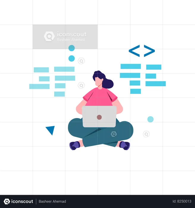 Full Stack Developer Illustration - Free Download Design & Development ...