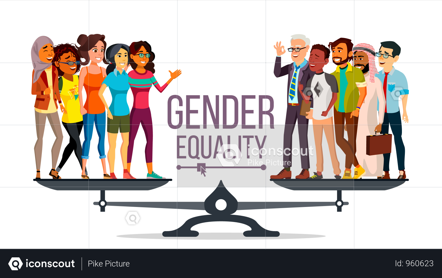 Best Premium Gender Equality Vector Illustration download in PNG ... Best Premium Gender Equality Vector Illustration download in PNG ...