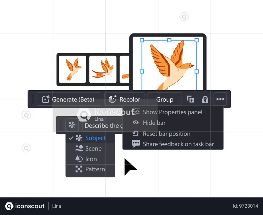 Generative AI And Simple Text Prompts In Program For Illustrator ...