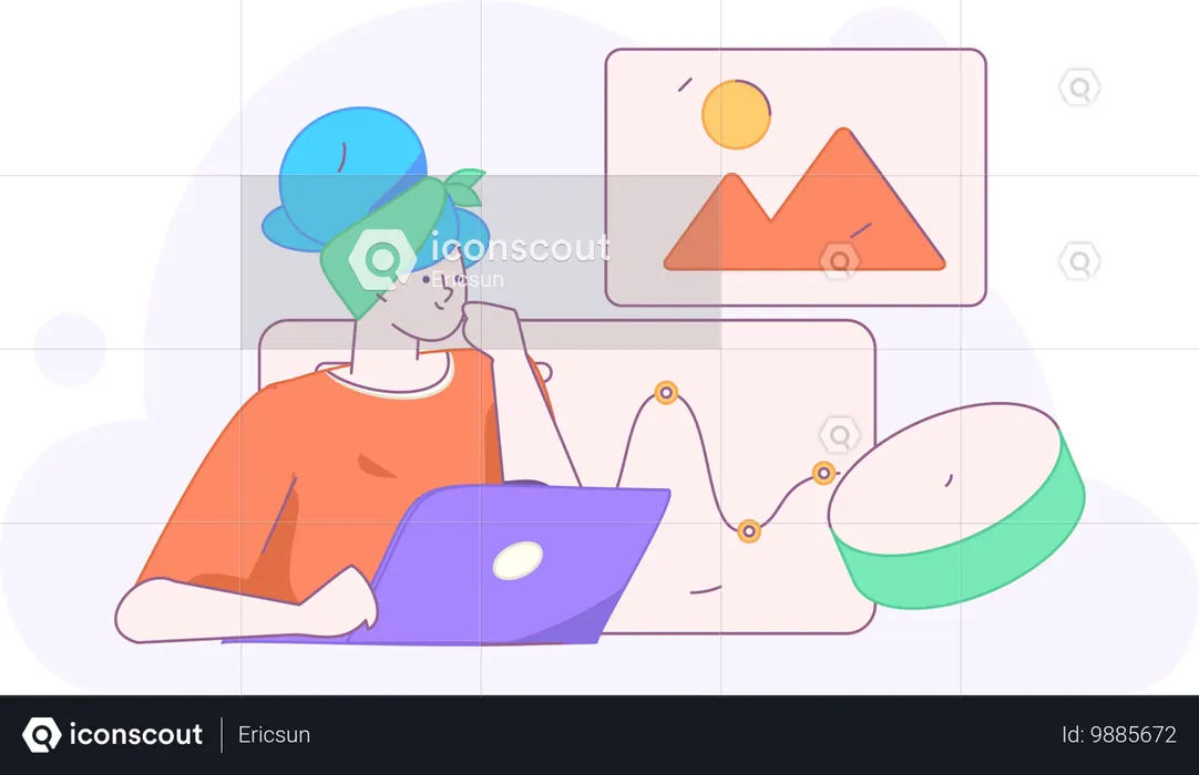 Girl Plotting Data On Graph Illustration - Free Download Business ... Girl Plotting Data On Graph Illustration - Free Download Business ...