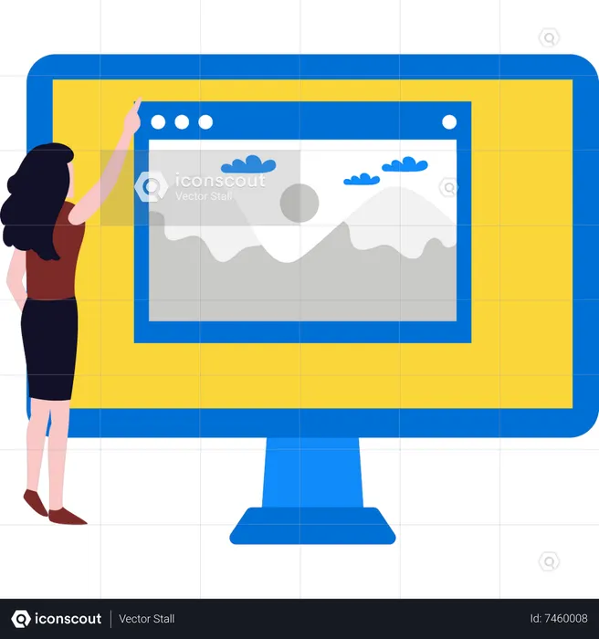 Best Girl using web page Illustration download in PNG & Vector format Best Girl using web page Illustration download in PNG & Vector format