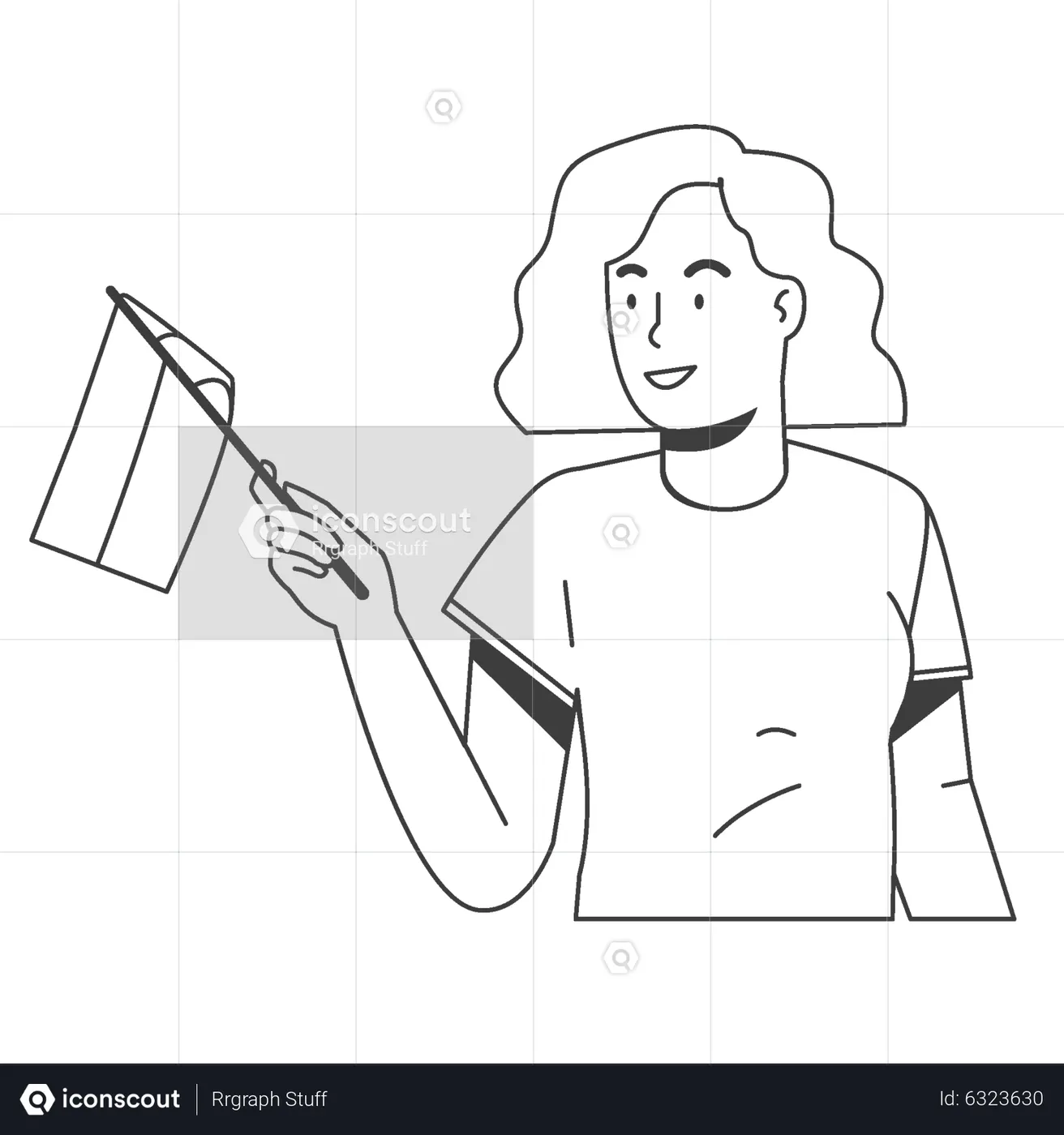 Best Premium Indonesian girl holding flag Illustration download in PNG ... Best Premium Indonesian girl holding flag Illustration download in PNG ...