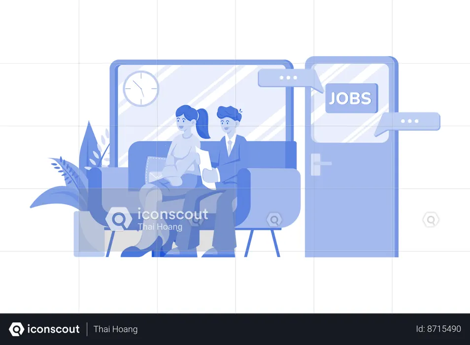 Job Interview Queue Illustration - Free Download People Illustrations ... Job Interview Queue Illustration - Free Download People Illustrations ...