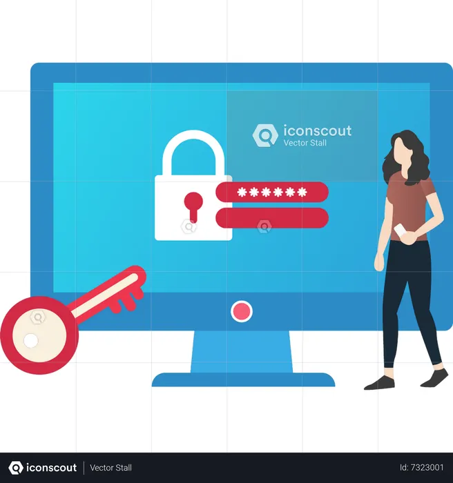 Best Login Passcode Illustration Download In Png And Vector Format