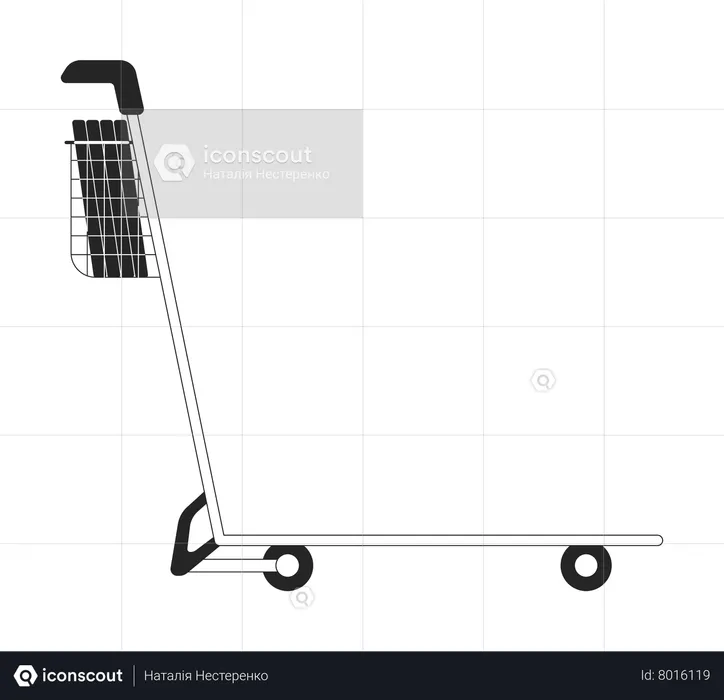 Best Luggage cart at airport Illustration download in PNG & Vector format Best Luggage cart at airport Illustration download in PNG & Vector format