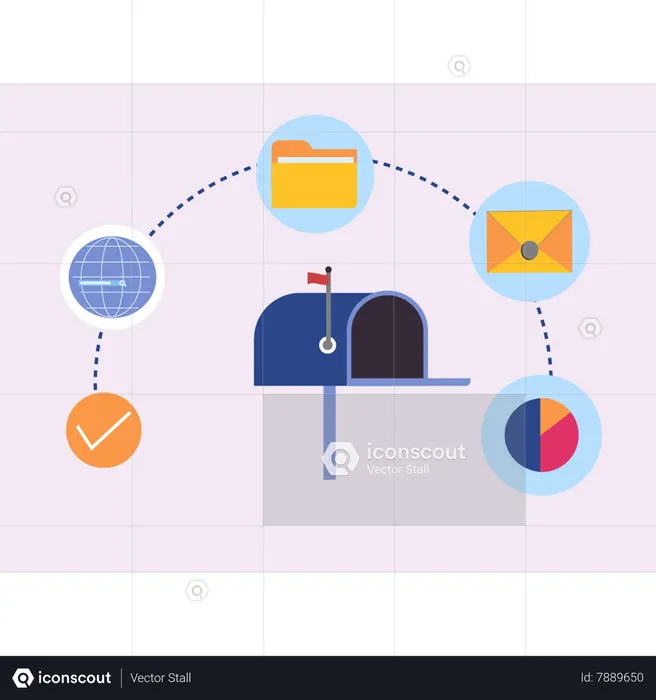 Best Mailbox empty Illustration download in PNG & Vector format