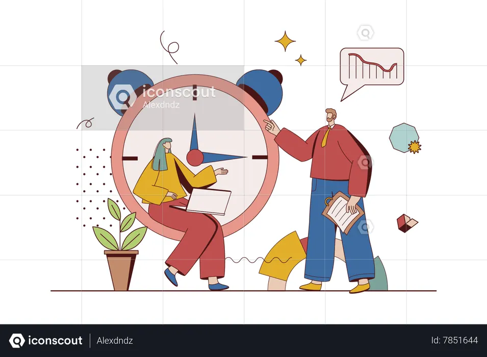 Best Man and woman manage work projects and organize workflow ...