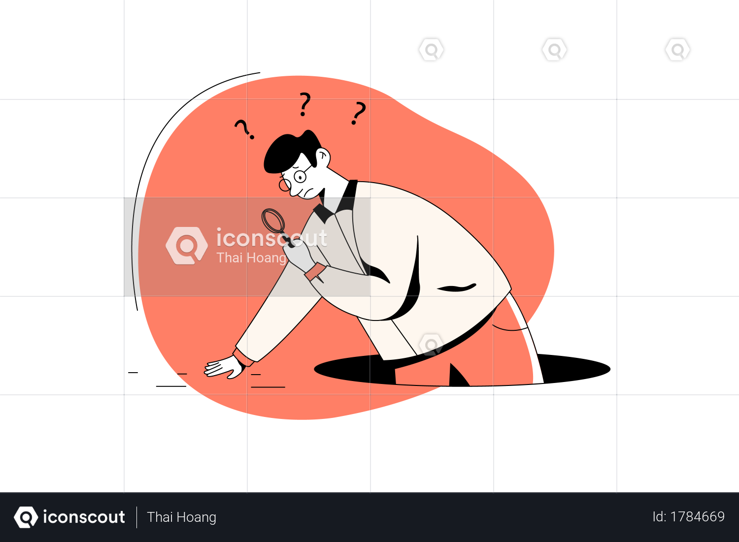 Premium Man Finding Something Lost Stuff Illustration Download In PNG Vector Format premium-man-finding-something-lost-stuff-illustration-download-in-png-vector-format