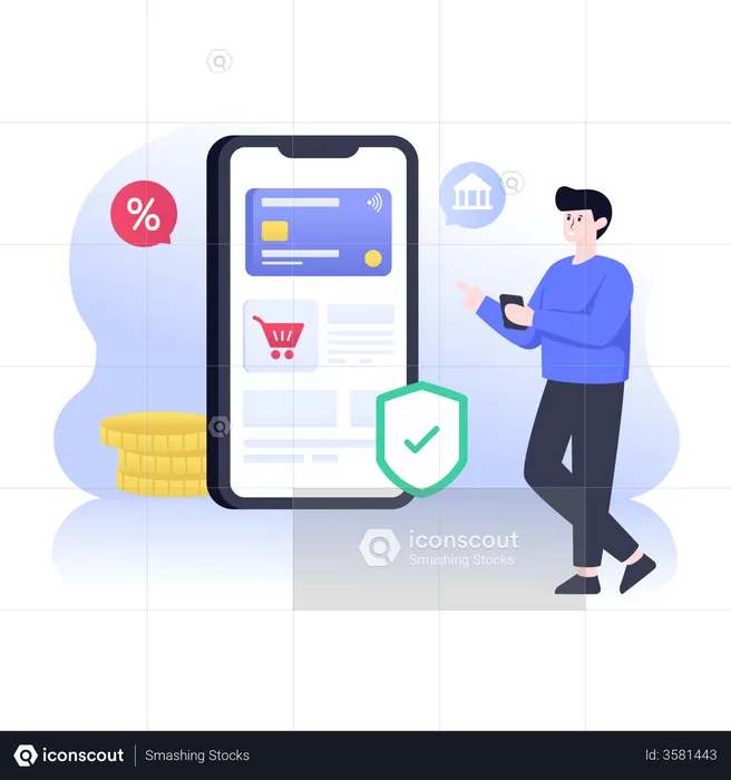 Best Mobile Banking Illustration Download In Png And Vector Format