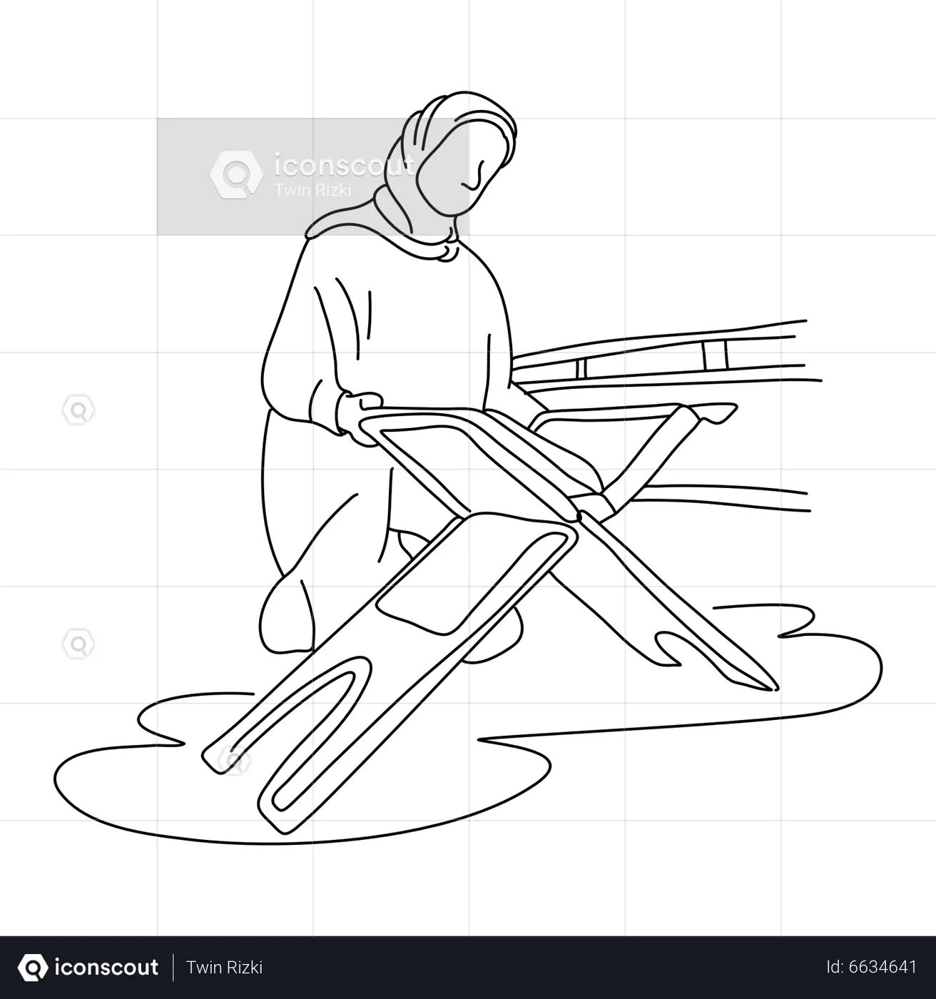 Best Muslim Woman Reading Quran Illustration Download In Png And Vector