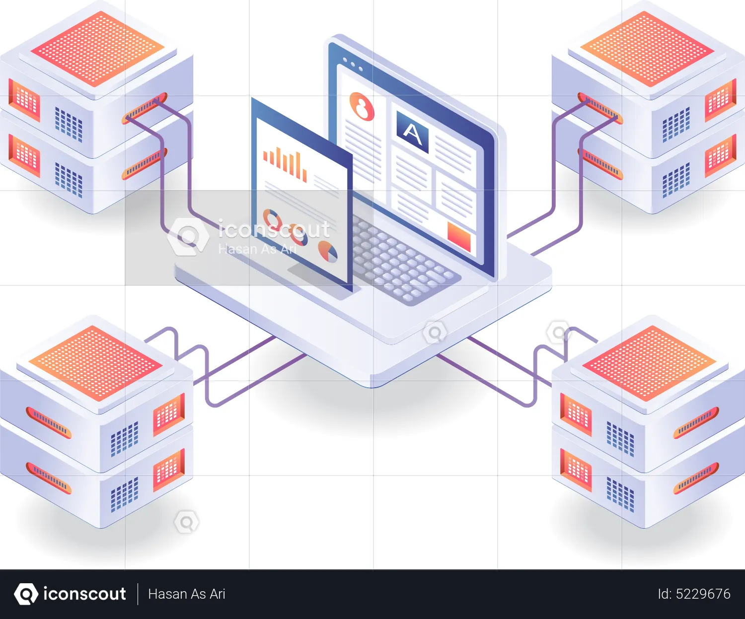 Best Network data analysis server Illustration download in PNG & Vector ... Best Network data analysis server Illustration download in PNG & Vector ...
