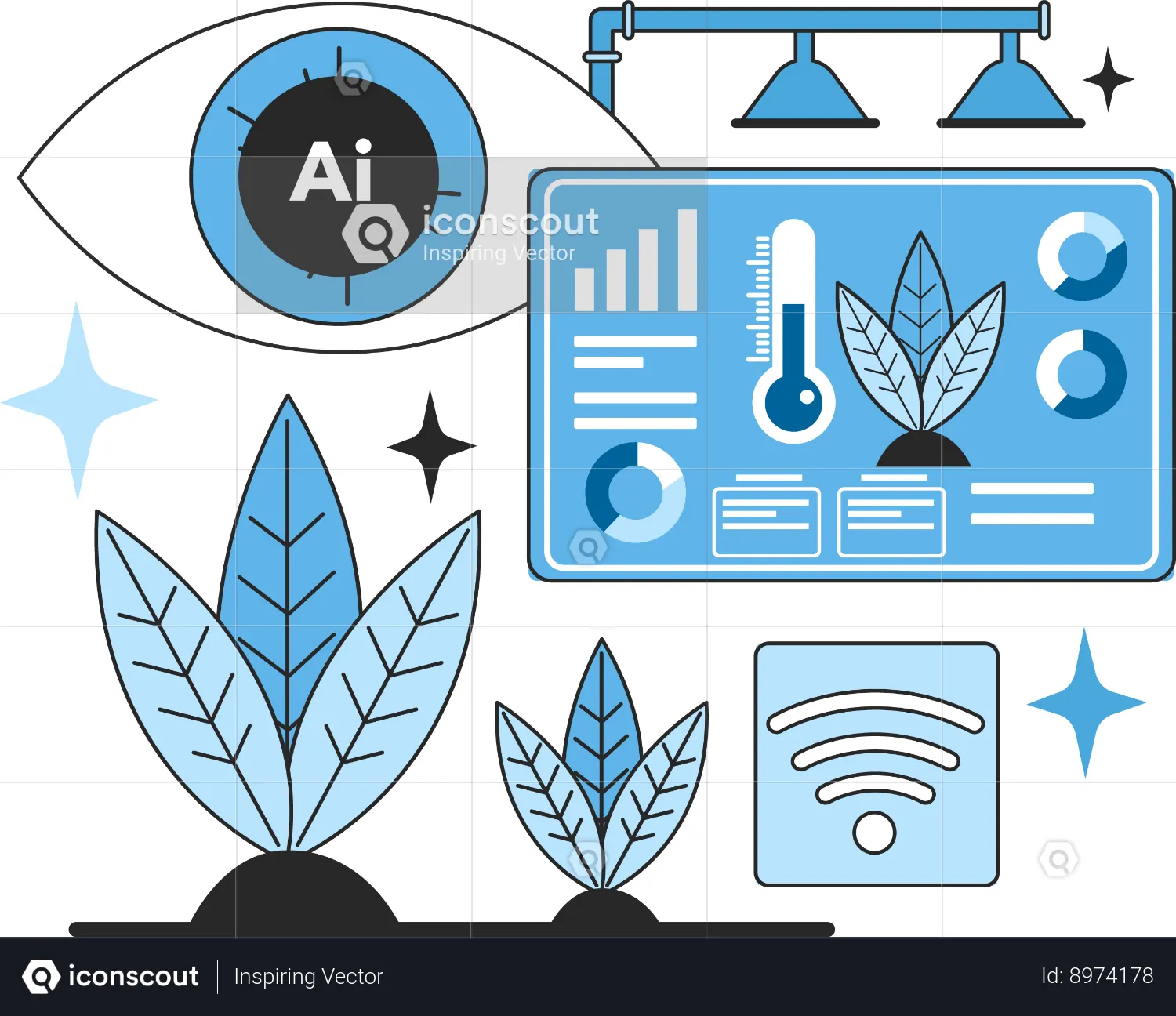 Best Neural network development trend in agriculture Illustration ... Best Neural network development trend in agriculture Illustration ...