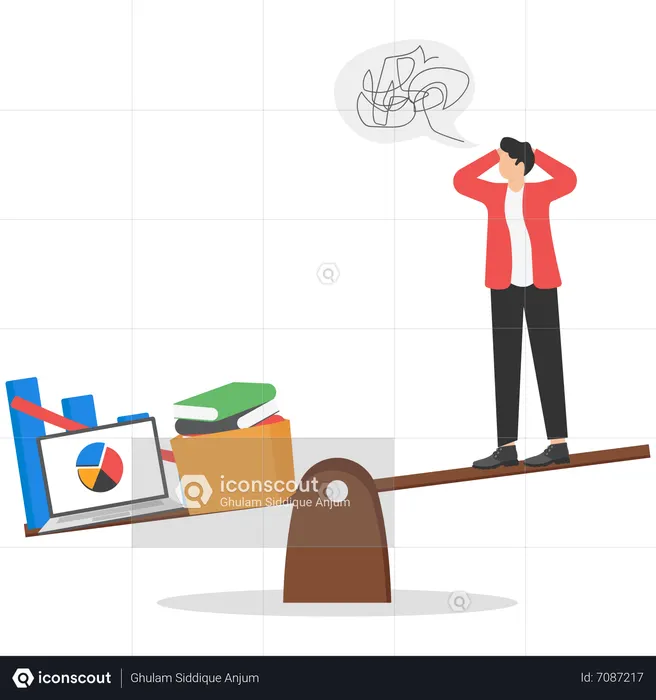Best Office worker unable manage his work Illustration download in PNG ... Best Office worker unable manage his work Illustration download in PNG ...