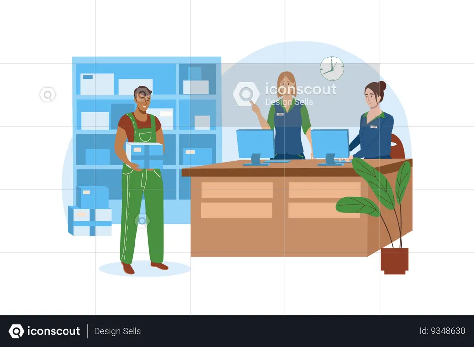 Postal Workers Check The Functionality Of All Systems Before Opening ... Postal Workers Check The Functionality Of All Systems Before Opening ...