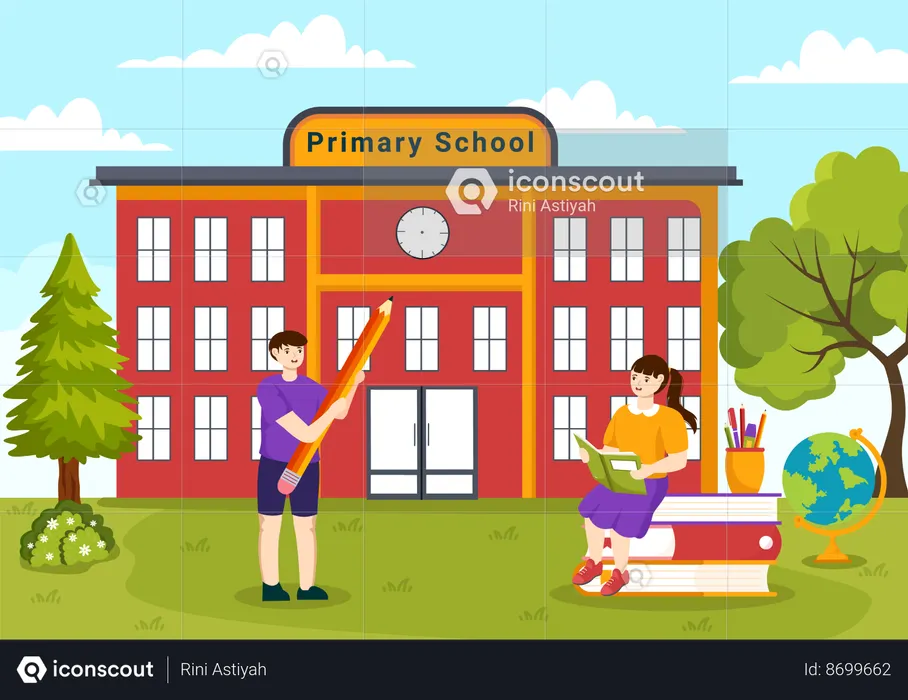 Primary School Illustration - Free Download School & Education ...