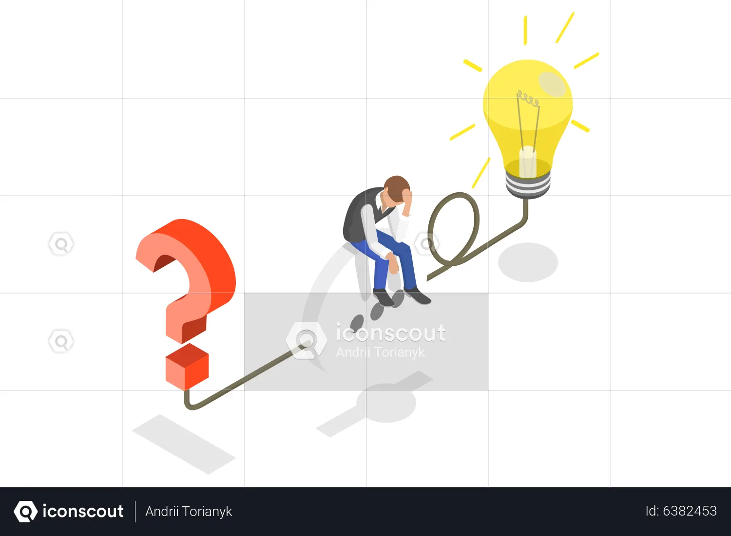 Problem Solving Illustration - Free Download Business Illustrations ...