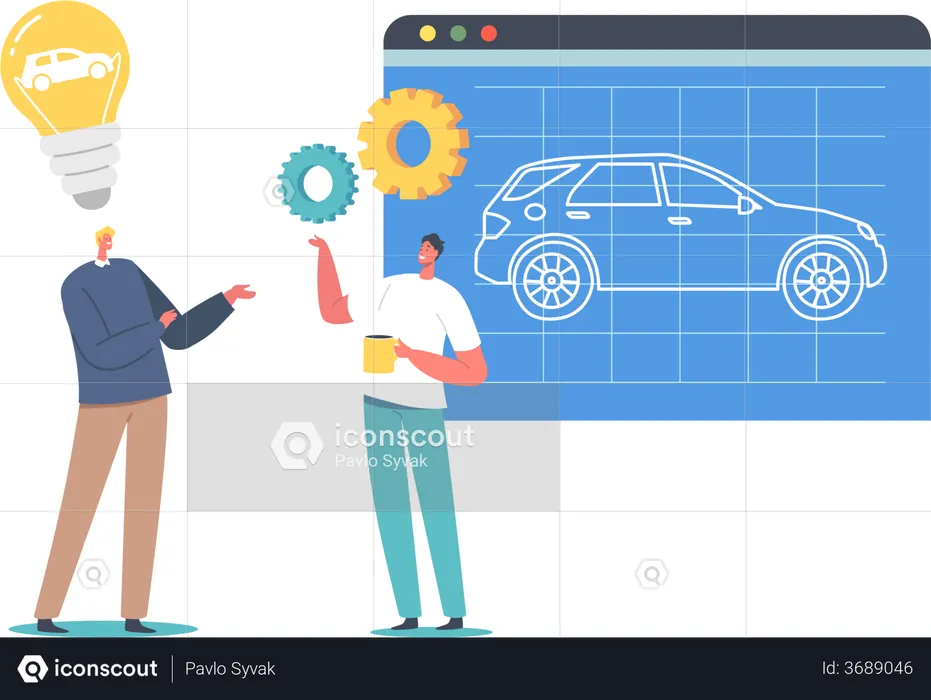 Obtén Proceso De Creación De Prototipos De Automóviles Illustration de ... Obtén Proceso De Creación De Prototipos De Automóviles Illustration de ...