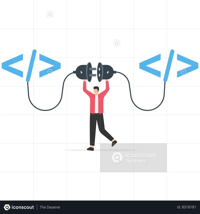 Best Programmer connect socket between coding program Illustration ... Best Programmer connect socket between coding program Illustration ...