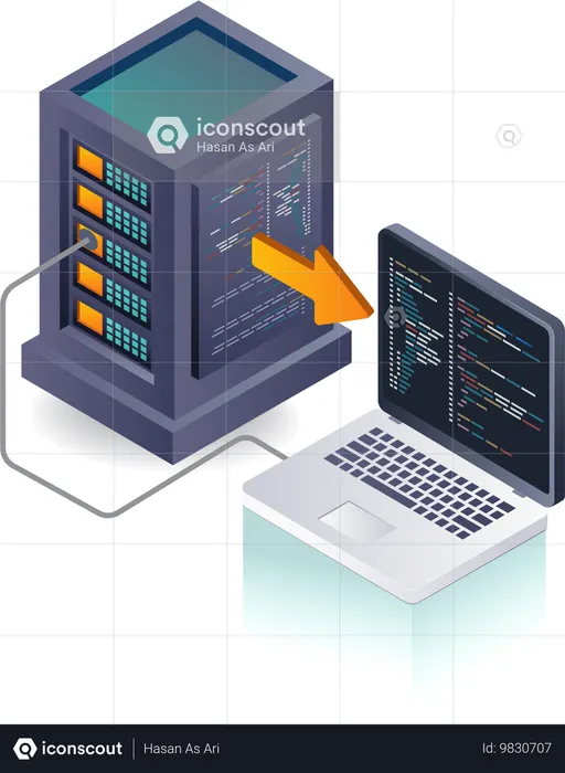 Programming Languages For Server Side Development Illustration - Free ...