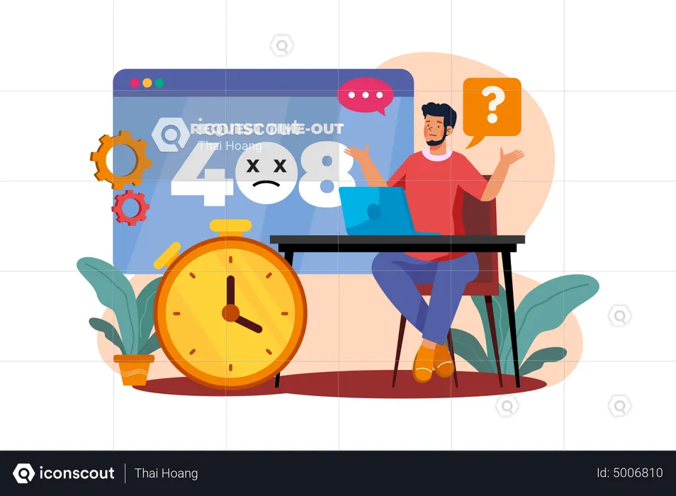 Request Timeout Illustration - Free Download User Interface ... Request Timeout Illustration - Free Download User Interface ...