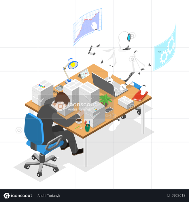 Best Premium RPA vs manual labor Illustration download in PNG & Vector ... Best Premium RPA vs manual labor Illustration download in PNG & Vector ...