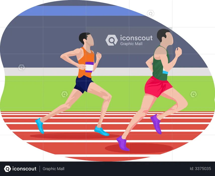 Best Premium Running Race Illustration download in PNG & Vector format Best Premium Running Race Illustration download in PNG & Vector format