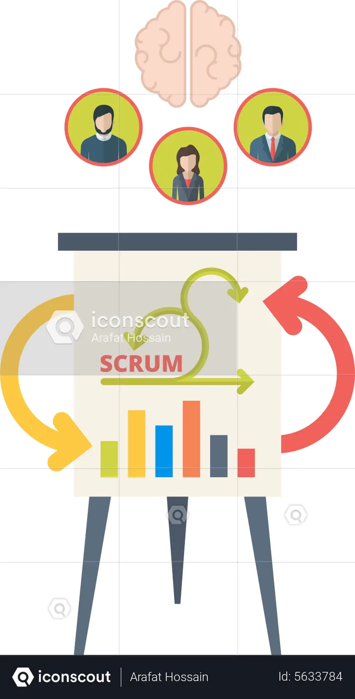 Scrum Processes Presentation Illustration - Free Download Business ...