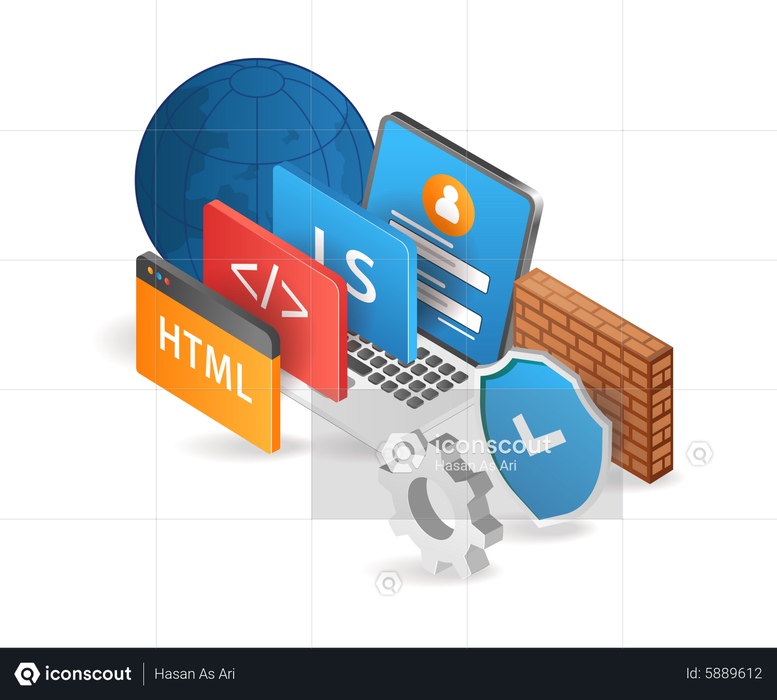 Best Premium Secure Programming Language Illustration Download In Png And Vector Format