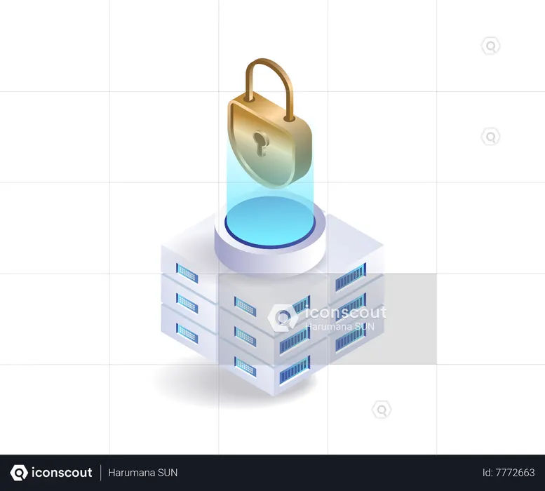 Best Server Database Security Illustration Download In Png And Vector Format