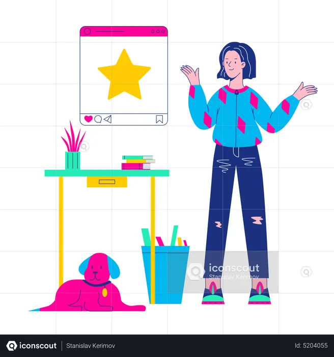 Best Social Media Influencer Illustration Download In Png And Vector Format