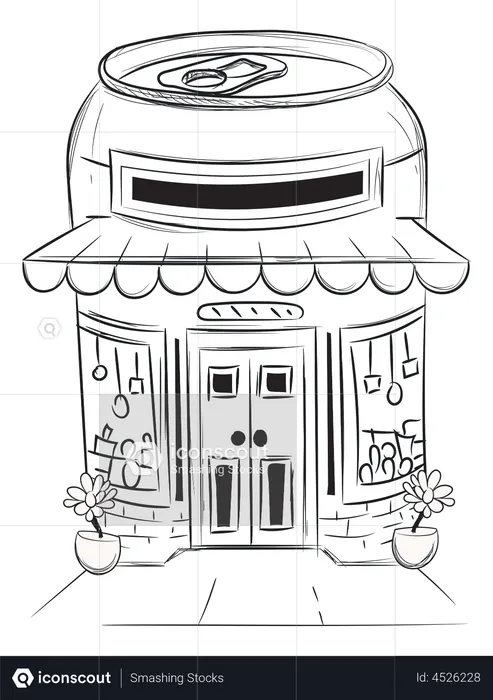 soda fountain coloring pages