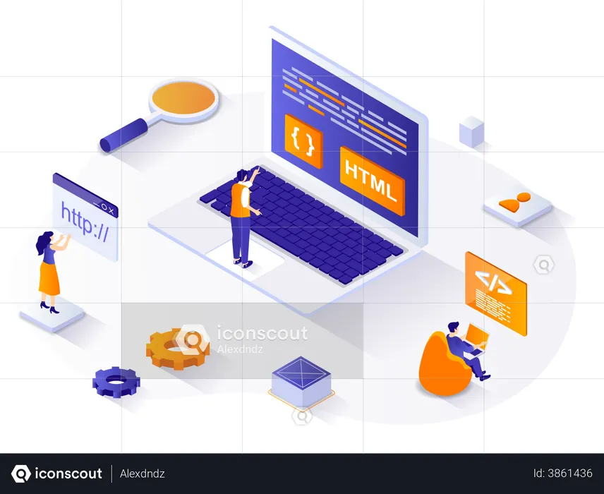 Software Development Illustration - Free Download People Illustrations ...