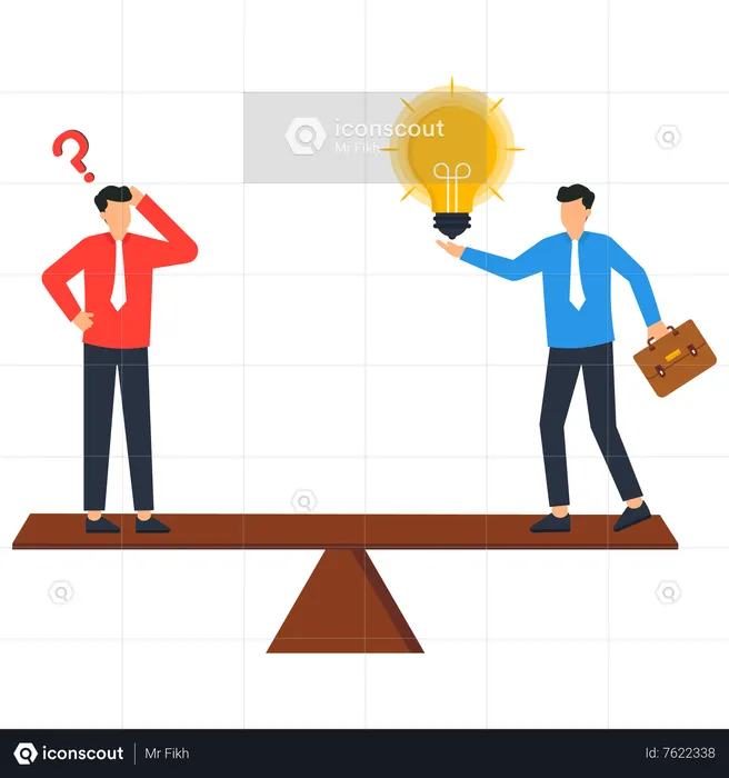 Best Solution to solve business problem and help sharing creativity idea Illustration download ...