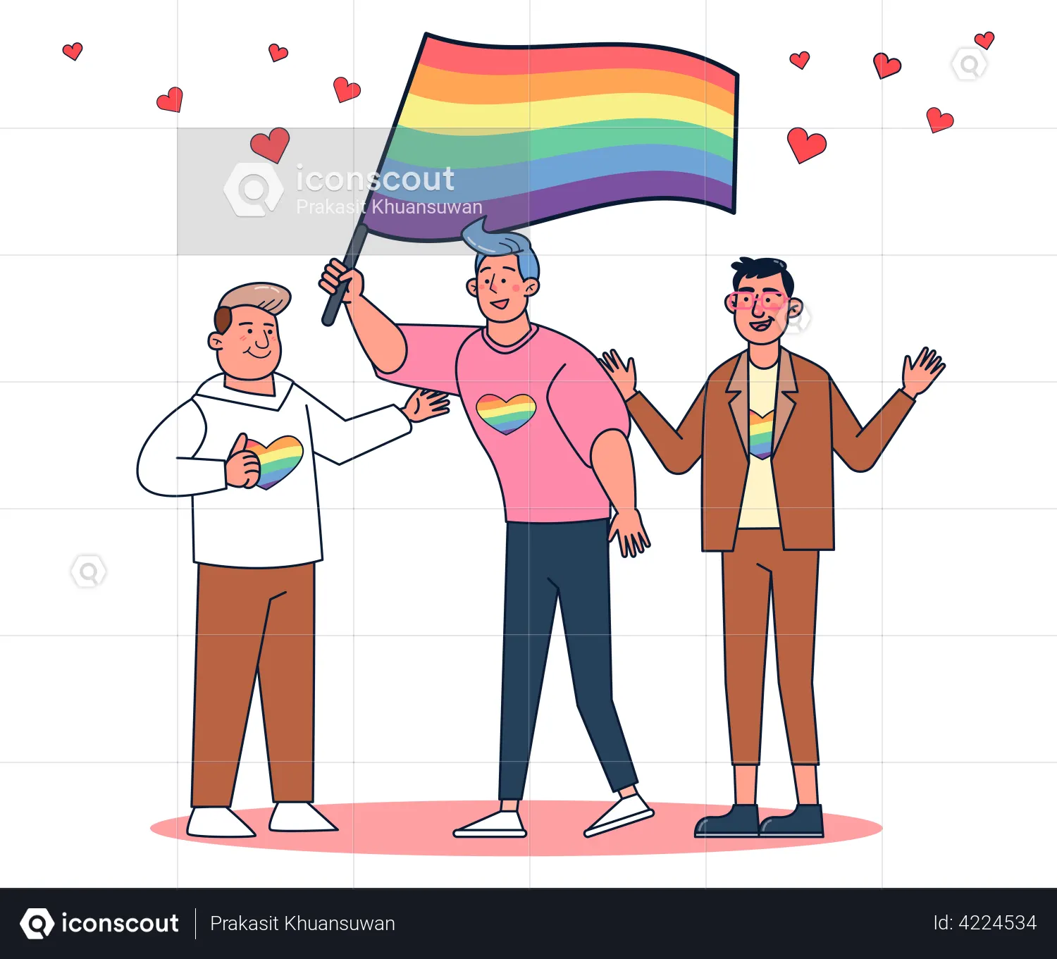 Best Premium Support LGBT community Illustration download in PNG ...