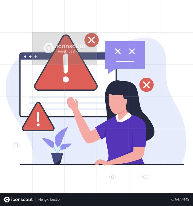 System Warning Illustration Free Download Design And Development Illustrations Iconscout 