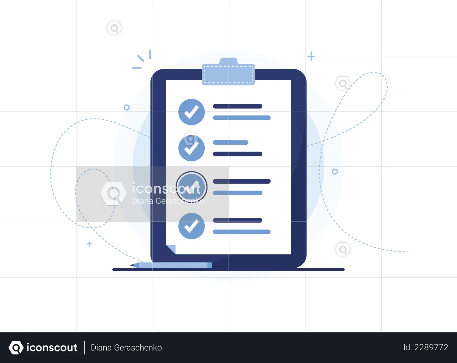 Best Task list Illustration download in PNG & Vector format