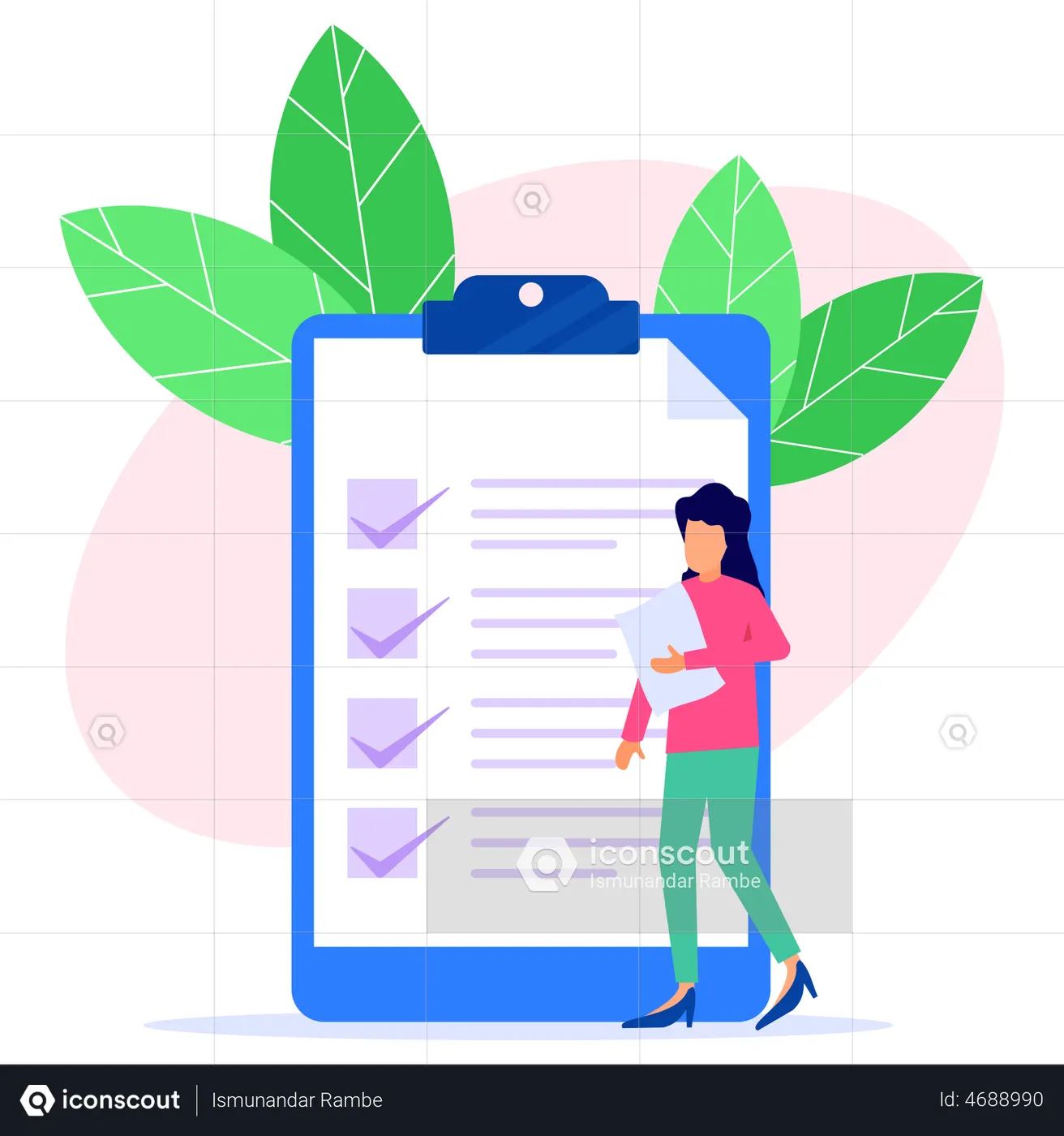 Best Task list Illustration download in PNG & Vector format